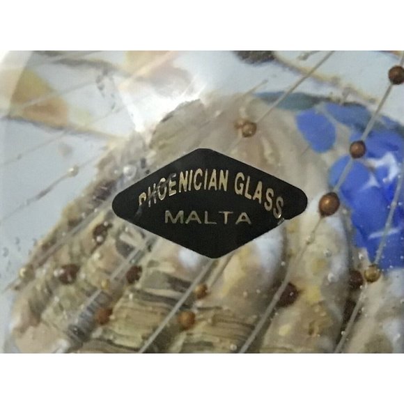 Handmade | Accents | Vintage Phoenician Glass Paperweight Malta Hand ...